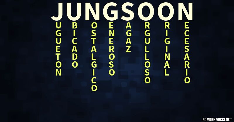 Qué significa jungsoon