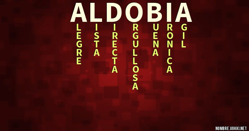 Qué significa aldobia