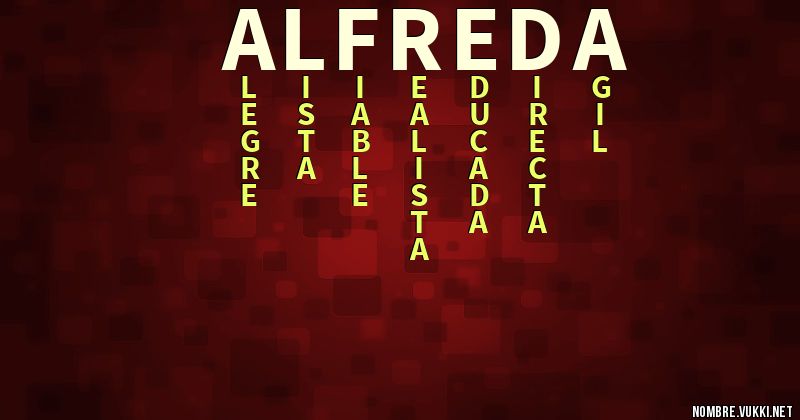 Qué significa alfreda