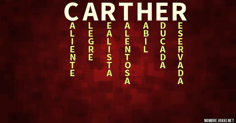Qué significa carther