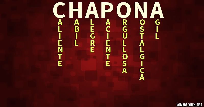 Qué significa chapona