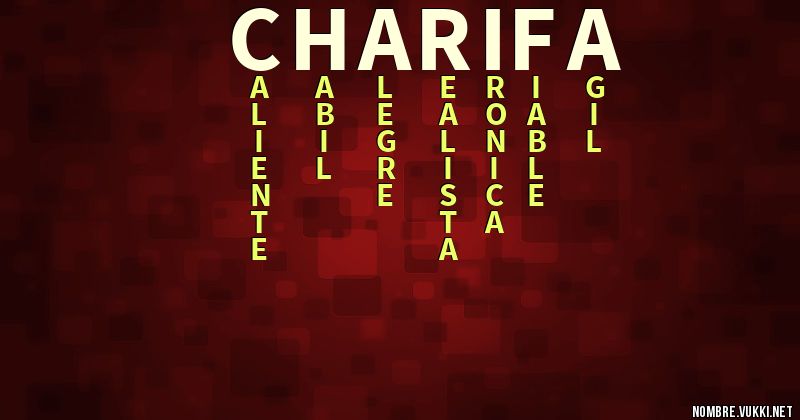 Qué significa charifa