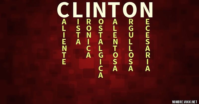 Qué significa clinton