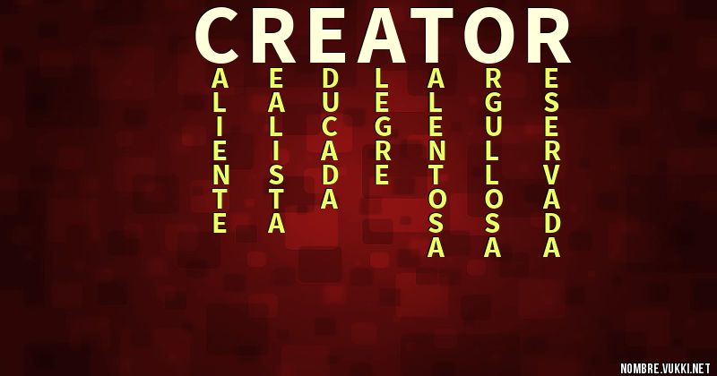 Qué significa creator