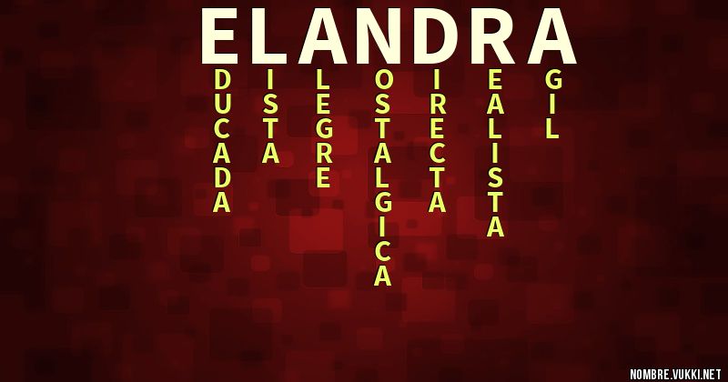 Qué significa elandra