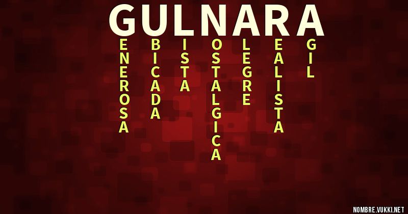 Qué significa gulnara