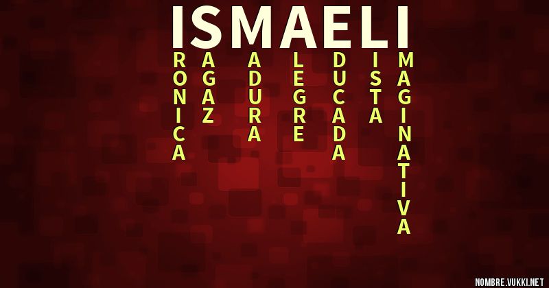 Qué significa ismaeli