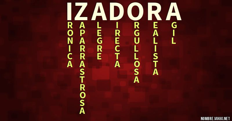Qué significa izadora
