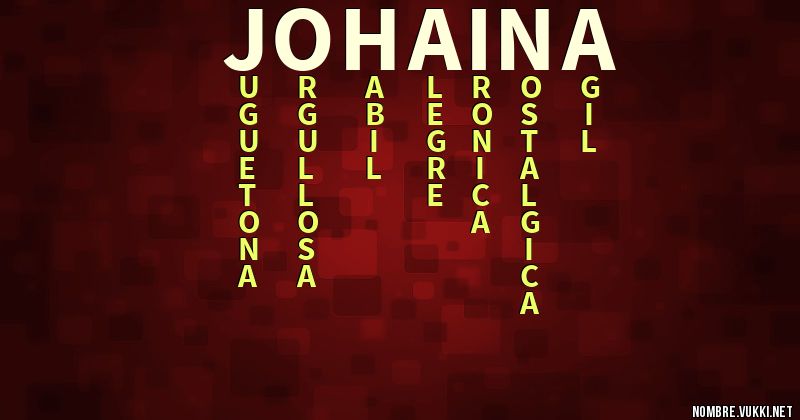 Qué significa johaina