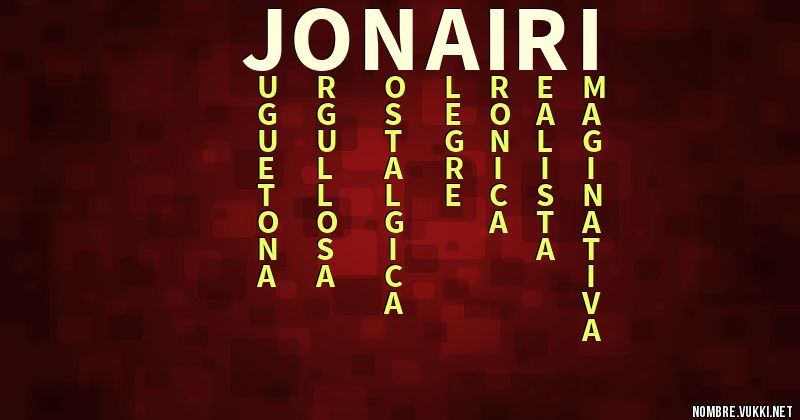 Qué significa jonairi