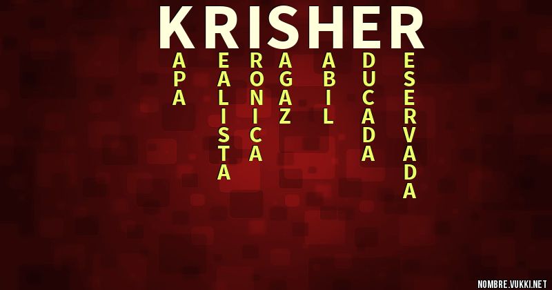 Qué significa krisher