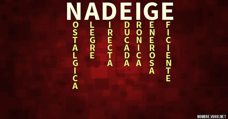 Qué significa nadeige