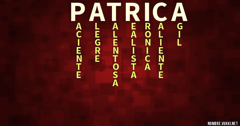 Qué significa patrica