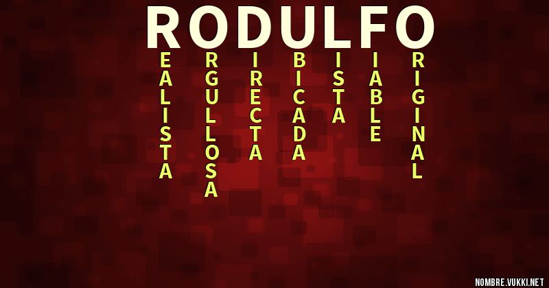 Qué significa rodulfo