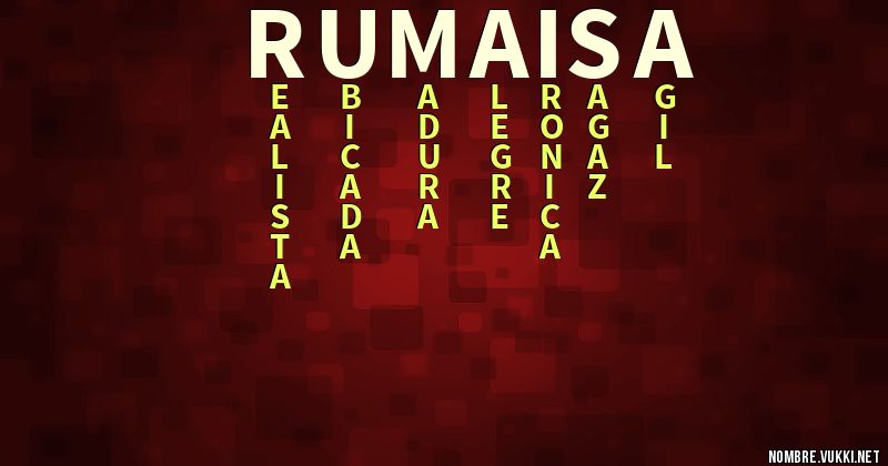 Qué significa rumaisa