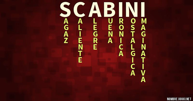 Qué significa scabini