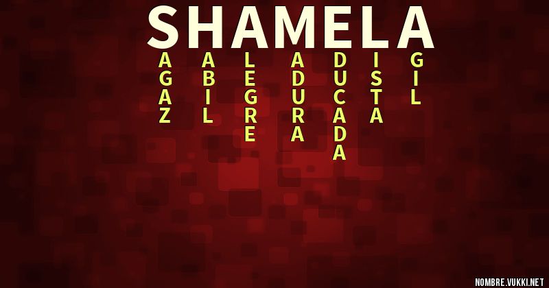 Qué significa shamela