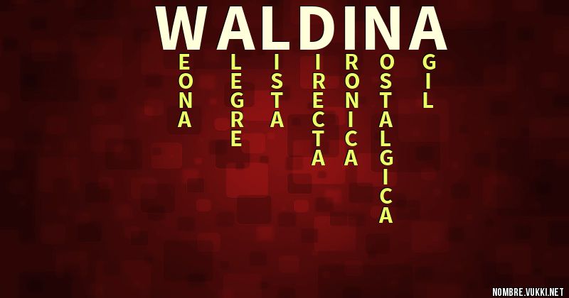 Qué significa waldina