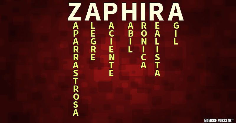 Qué significa zaphira