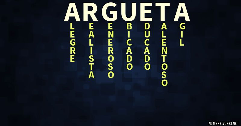 Qué significa argueta
