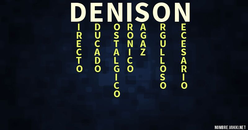 Qué significa denison