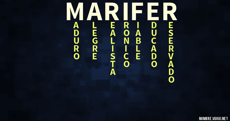 Qué significa marifer