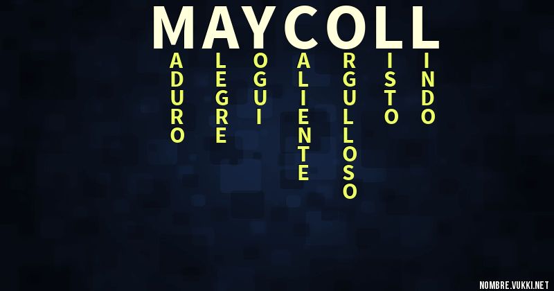 Qué significa maycoll