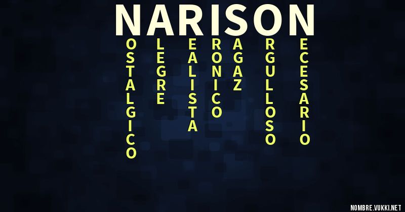 Qué significa narison
