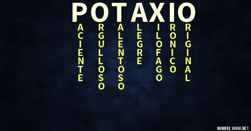 Qué significa potaxio