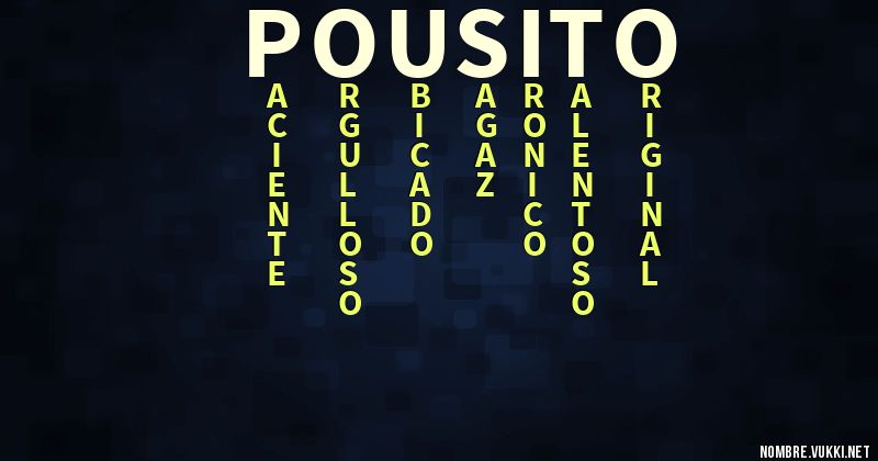 Qué significa pousito