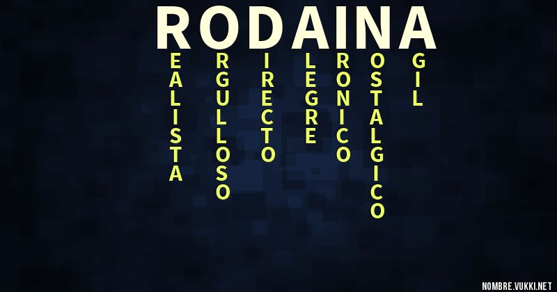 Qué significa rodaina