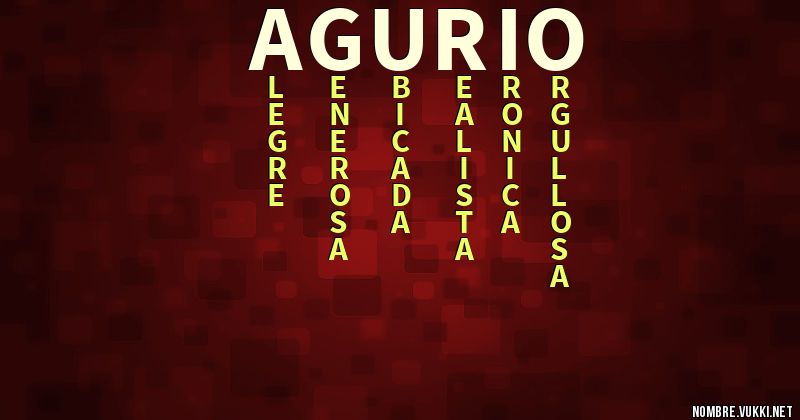 Qué significa agurio