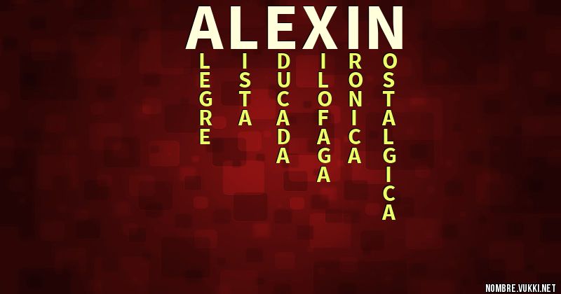 Qué significa alexin