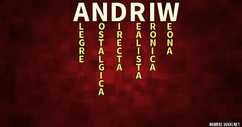 Qué significa andriw