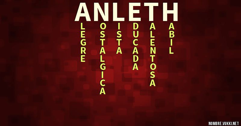 Qué significa anleth