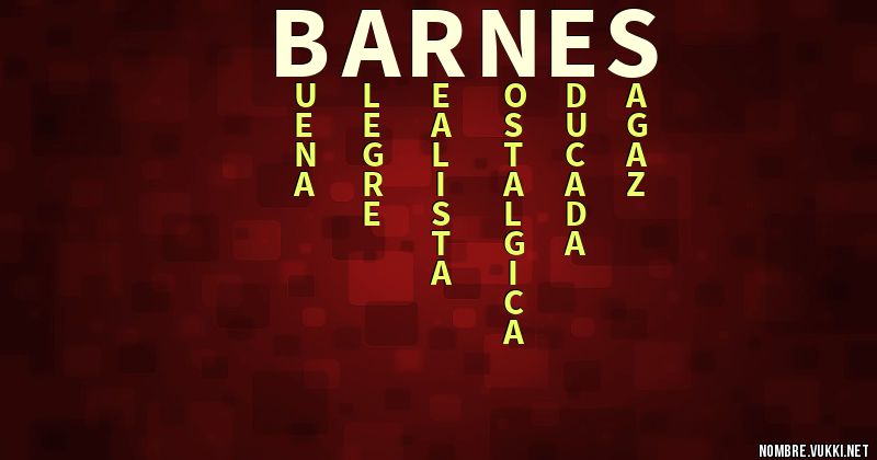 Qué significa barnes