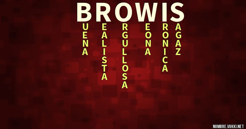 Qué significa browis
