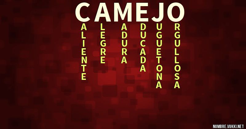 Qué significa camejo
