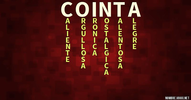 Qué significa cointa