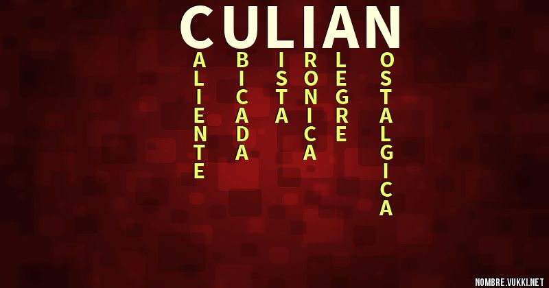 Qué significa culian
