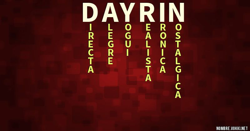 Qué significa dayrin
