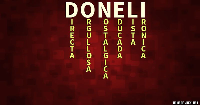 Qué significa doneli