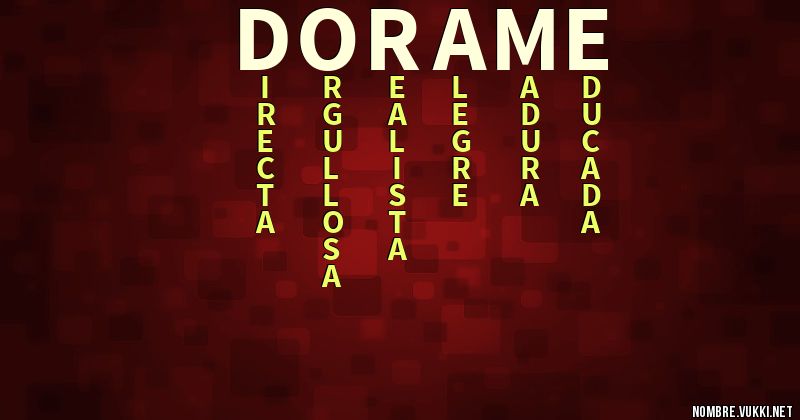 Qué significa dorame