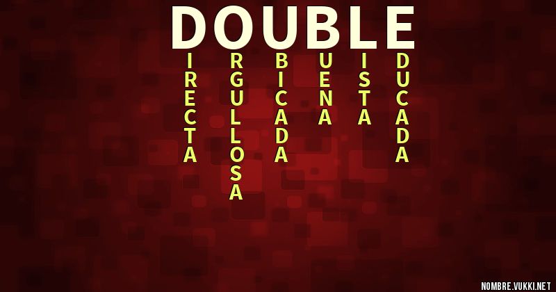 Qué significa double
