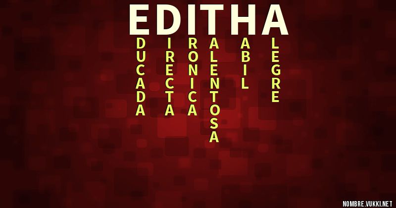 Qué significa editha
