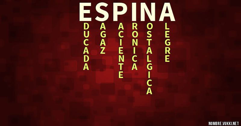 Qué significa espina