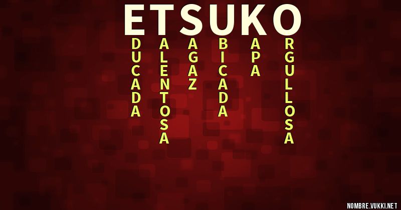Qué significa etsuko