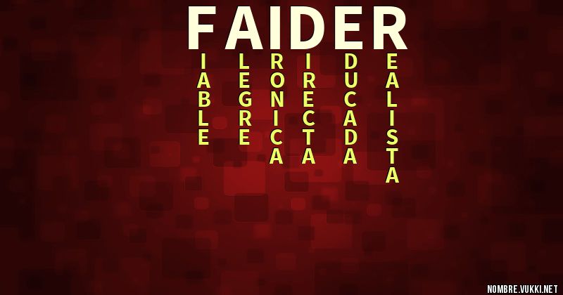 Qué significa faider