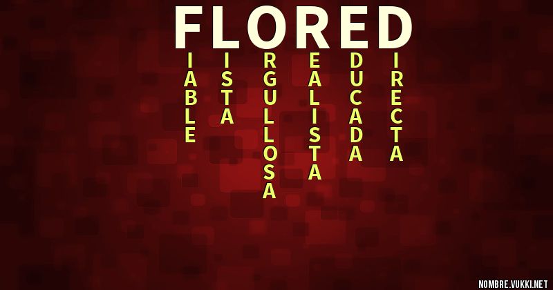 Qué significa flored