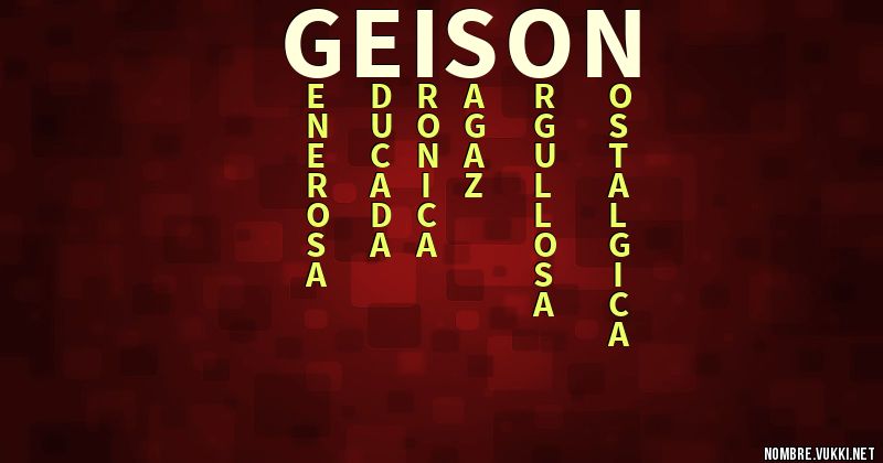 Qué significa geison